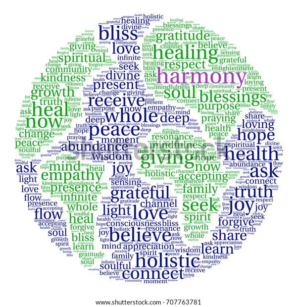 Harmony Word Cloud On White Background Stock Vector (Royalty Free ...