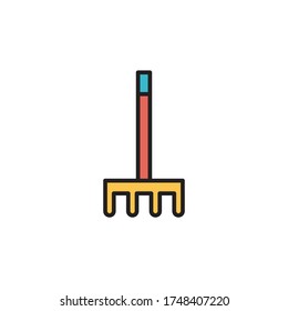 Harrow Icon Filled Outline Vector Color Stock Vector (Royalty Free ...