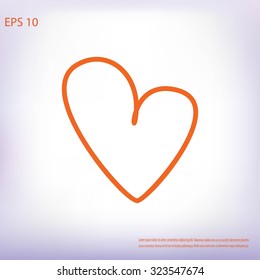 Hart Icon Stock Vector (Royalty Free) 323547674 | Shutterstock