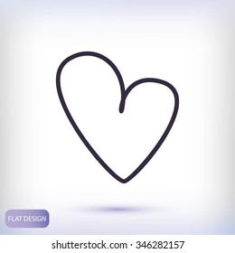 Hart Icon Stock Vector (Royalty Free) 346282157 | Shutterstock