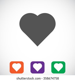 Hart Icon Stock Vector (Royalty Free) 358674758 | Shutterstock
