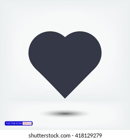 Hart Icon Stock Vector (Royalty Free) 418129279 | Shutterstock