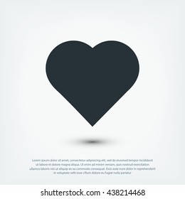 Hart Icon Stock Vector (Royalty Free) 438214468 | Shutterstock