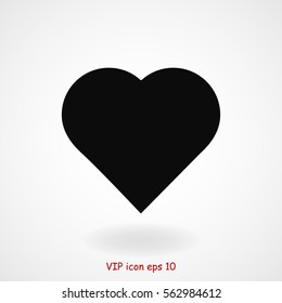 Hart Icon Vector Best Flat Icon Stock Vector (Royalty Free) 562984612 ...