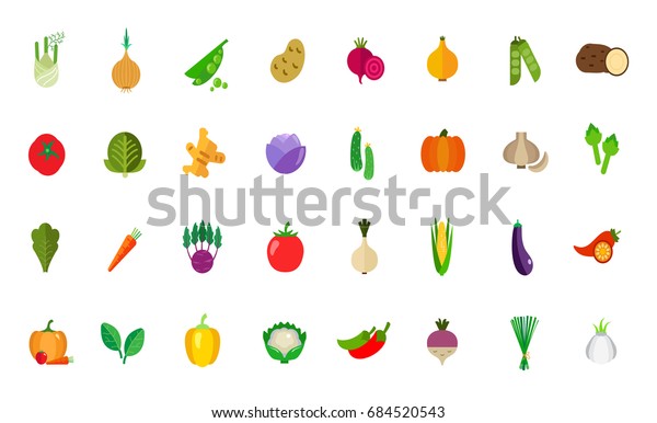 Harvest Icon Set Stock Vector (Royalty Free) 684520543 | Shutterstock