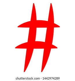 Hashtag Signs Number Sign Hash Pound Stock Vector (Royalty Free) 1429610894