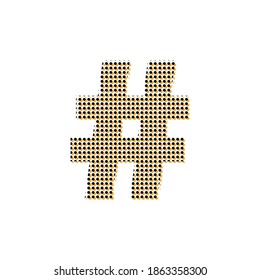 Hashtag Symbol Dots Texture Fancy Fancy Stock Vector (Royalty Free ...
