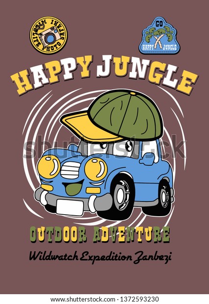 Hat Car Design Stok Vektör (Telifsiz) 1372593230 | Shutterstock