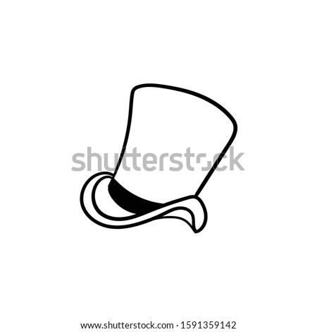 Top Hat Outline | Free download on ClipArtMag