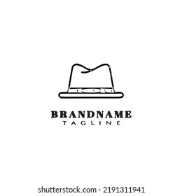Hat Logo Cartoon Icon Design Template Stock Vector (Royalty Free ...