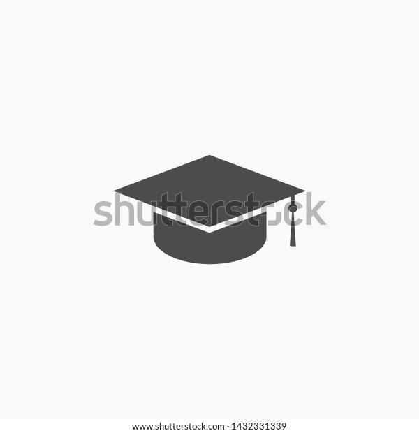 Hat University Vector Icon 10 Eps Stock Vector (Royalty Free) 1432331339