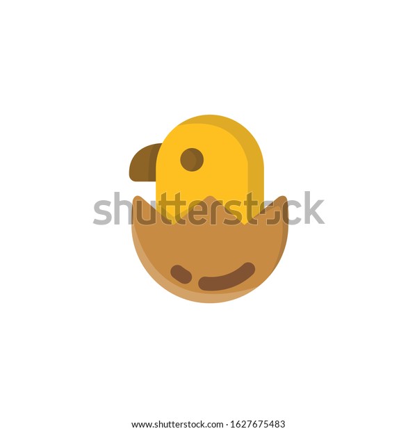 Hatch Icon Chick Hatching Logo Spring Stock Vector (Royalty Free ...