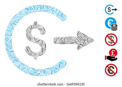 Hatch Mosaic Based On Cash Out Stock Vector (Royalty Free) 1669396135 ...