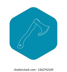 Hatchet Icon Outline Illustration Hatchet Vector Stock Vector (Royalty ...