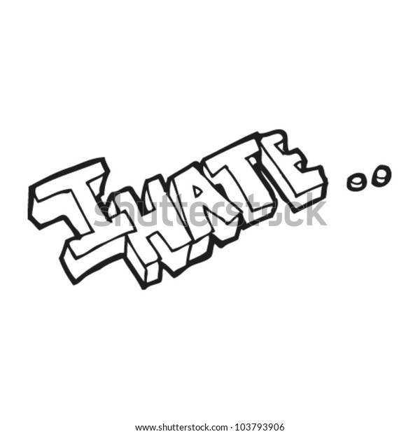 Hate Cartoon Stock Vector (Royalty Free) 103793906