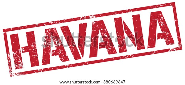 Havana Stamp Stock Vector (Royalty Free) 380669647 | Shutterstock