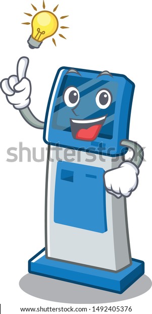 Have Idea Digital Information Cartoon Kiosk Stock Vector (Royalty Free ...