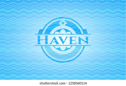 Haven Water Wave Emblem Stock Vector (Royalty Free) 1258360114 ...