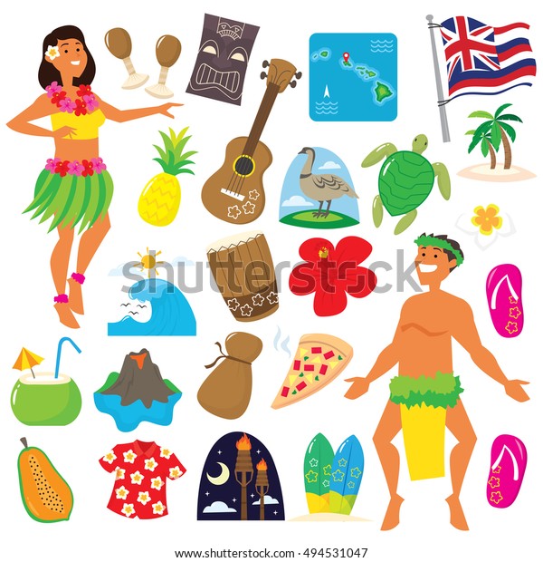 Ilustración de objeto Hawaii