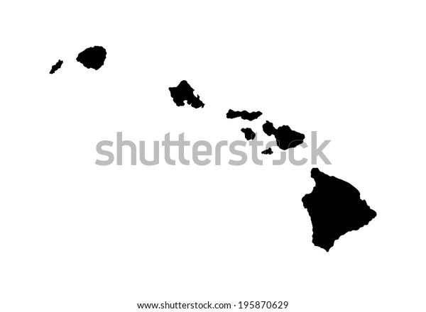 Hawaii Vector Map High Detailed Silhouette: Vector có sẵn (miễn phí bản ...