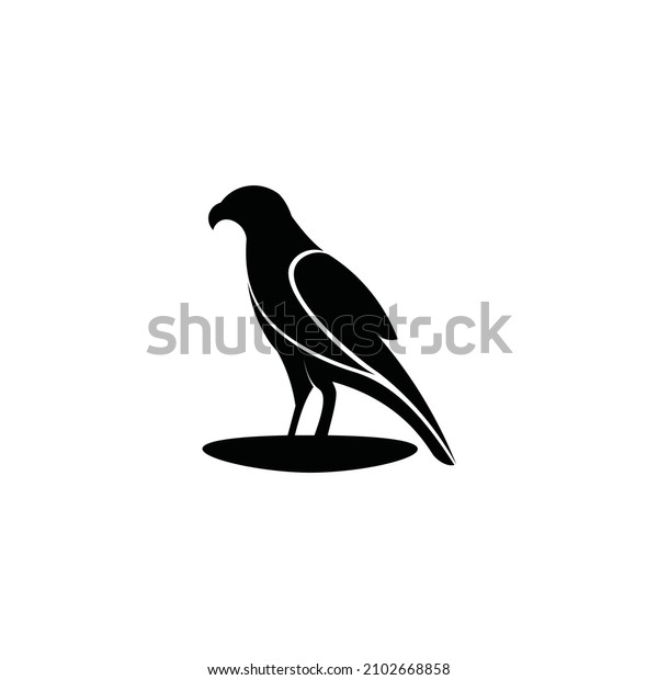 Hawk Eagle Falcon Raven Crow Stock Vector (Royalty Free) 2102668858 ...