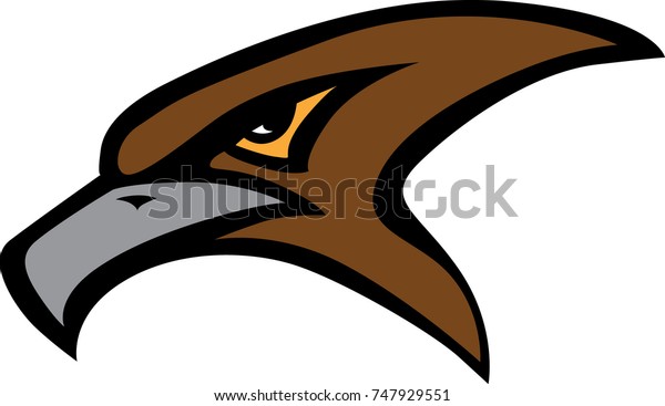 Hawk Head Mascot Logo Stock Vector (Royalty Free) 747929551 | Shutterstock