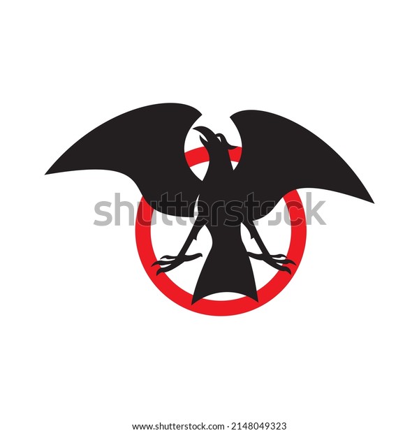Hawk Wing Logo Black Silhouette Great: เวกเตอร์สต็อก (ปลอดค่าลิขสิทธิ์ ...