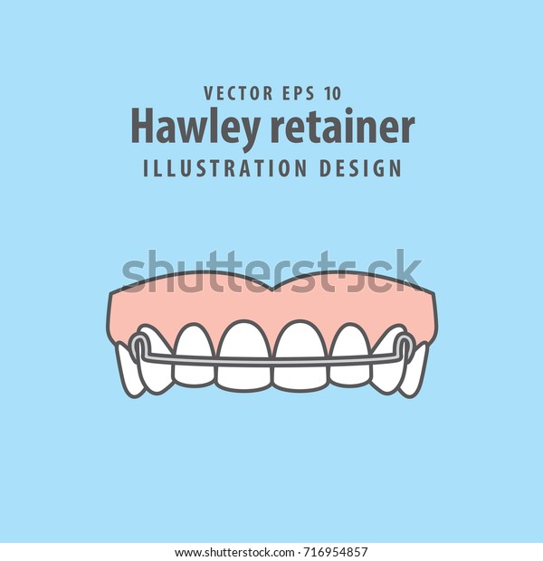 Hawley Retainer Illustration Vector On Blue Stock Vector (Royalty Free ...