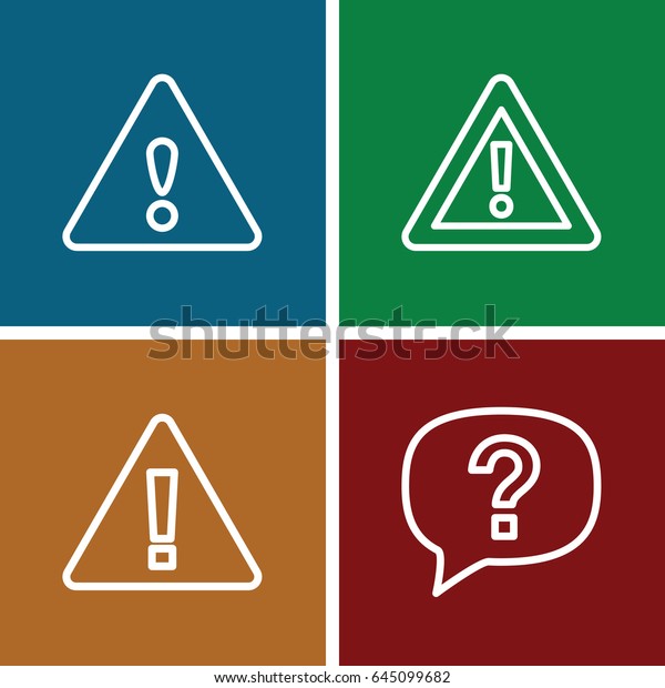 Hazard Icons Set Set 4 Hazard Stock Vector (Royalty Free) 645099682 ...