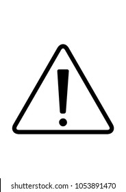 Hazard Warning Attention Sign Stock Vector (Royalty Free) 1053891470 ...