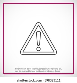 Hazard Warning Attention Sign Stock Vector (Royalty Free) 345788900