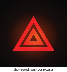 Hazard Warning Light Vector Illustration Stock Vector (Royalty Free ...