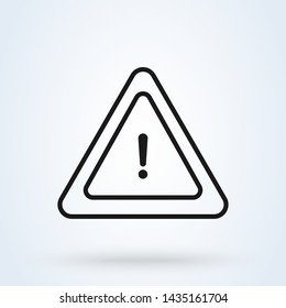 Hazard Warning Line Art Simple Vector Stock Vector (Royalty Free ...