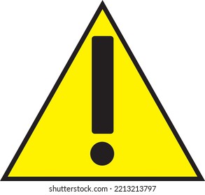 Hazard Warning Sign Sign Exclamation Point Stock Vector (Royalty Free ...