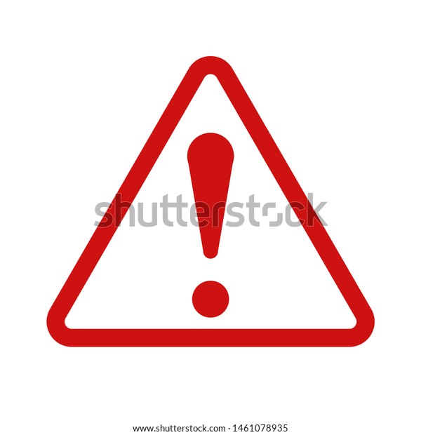 Hazard Warning Sign Icon Triangle Shape Stock Vector (Royalty Free ...