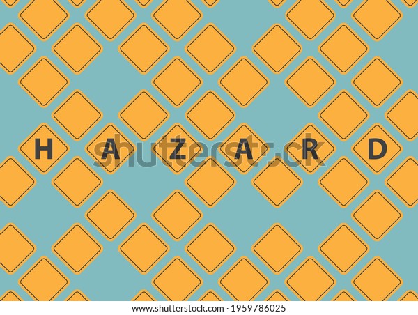 Hazard Word Banner Vector Illustration: vector de stock (libre de ...