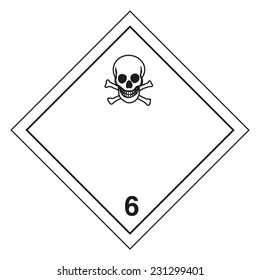 Adr Class 2 Sign Toxic Isolated Stock Vector (Royalty Free) 1350232787 ...