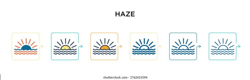 Haze Vector Icon 6 Different Modern Stock Vector (Royalty Free ...