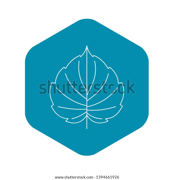 Hazel Leaf Icon Outline Illustration Hazel Stock Vector (Royalty Free ...