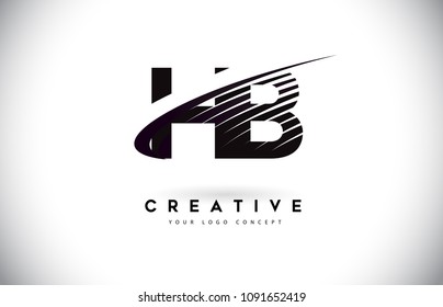 Hb H B Letter Logo Design Stock Vector (Royalty Free) 1091652419