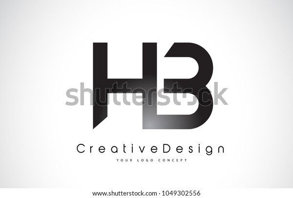 Hb H B Letter Logo Design Stock Vector (Royalty Free) 1049302556 ...