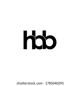 Hbb Letter Original Monogram Logo Design: เวกเตอร์สต็อก (ปลอดค่า ...