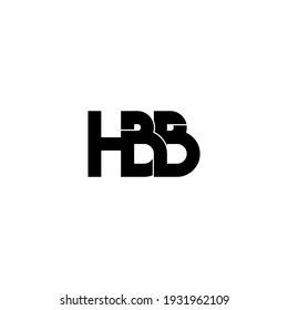 Hbb Letter Original Monogram Logo Design Stock Vector (Royalty Free ...