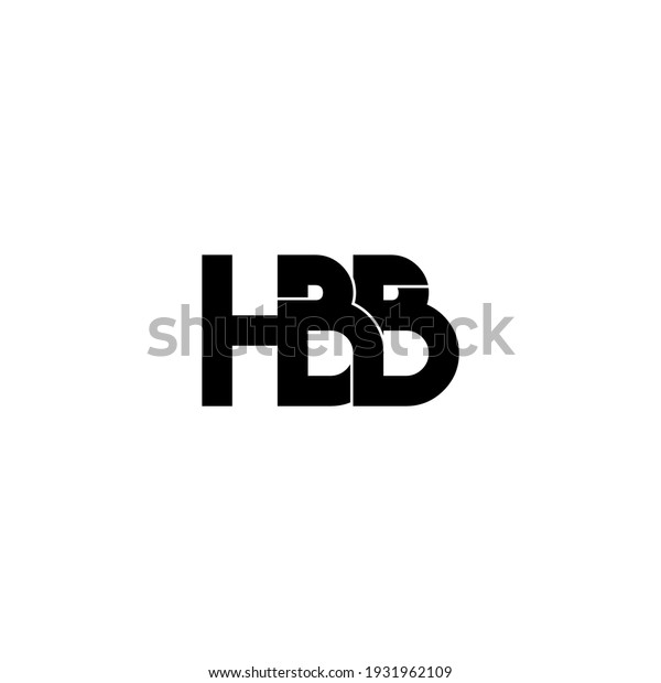 Hbb Letter Original Monogram Logo Design Stock Vector (Royalty Free ...