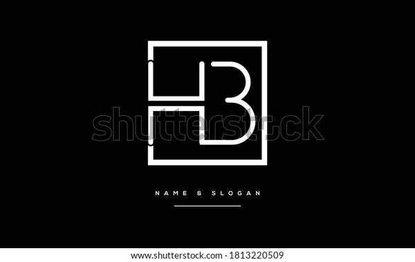 Hbbhhb Abstract Letters Logo Monogram Stock Vector (Royalty Free ...
