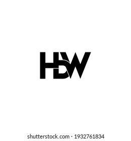 Hbw Letter Original Monogram Logo Design Stock Vector (Royalty Free ...