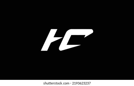 Hc Logo Letter Design Template Letter Stock Vector (Royalty Free ...