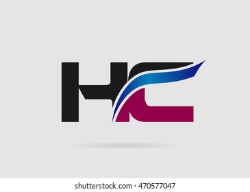 Hc Logo Vector Graphic Branding Letter Stock Vector (Royalty Free ...