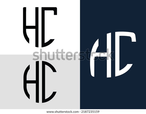 Hc Modern Initial Letter Logo Design Stock Vector (Royalty Free ...