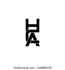 Hca Letter Original Monogram Logo Design Stock Vector (Royalty Free ...